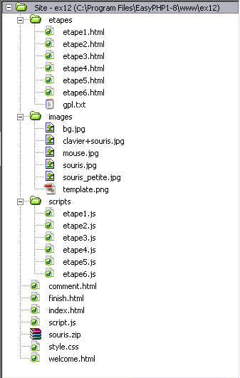 Exercice 12- Pages interactives avec JavaScript